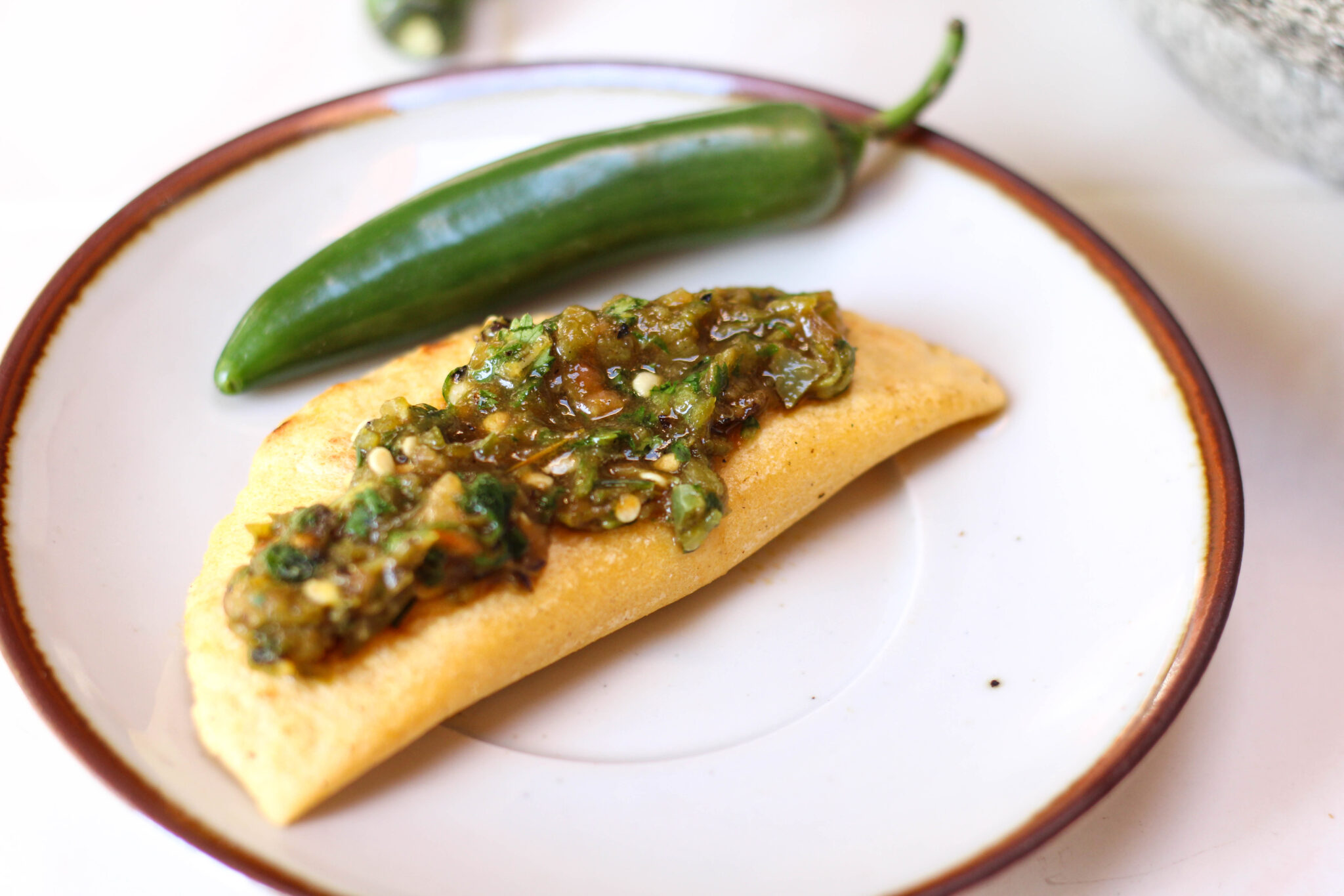 Roasted Serrano Salsa - Cueva's Kitchen